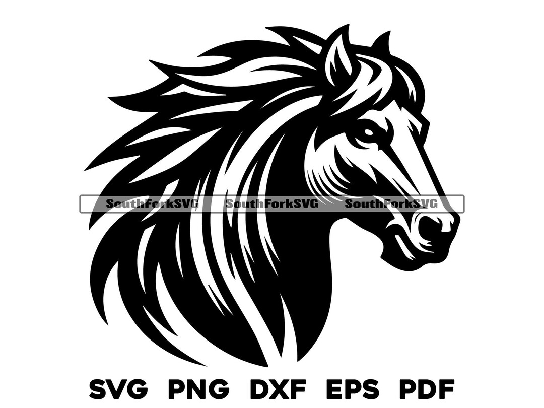 Mustang Horse Middle High School Sports Team Mascot | Svg Png Dxf Eps ...