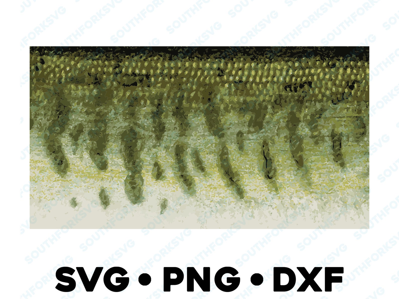 Musky Muskie Muskellunge Skin Pattern SVG PNG DXF Trout Bass - Etsy