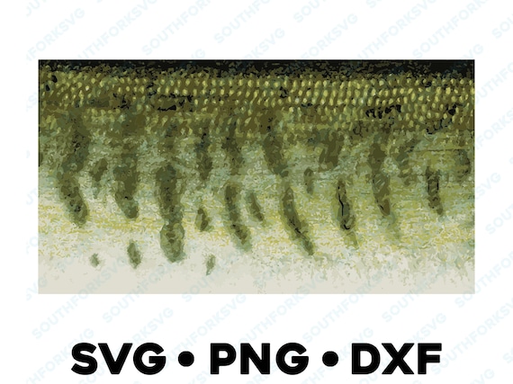 Musky Muskie Muskellunge Skin Pattern SVG PNG DXF Trout Bass - Etsy