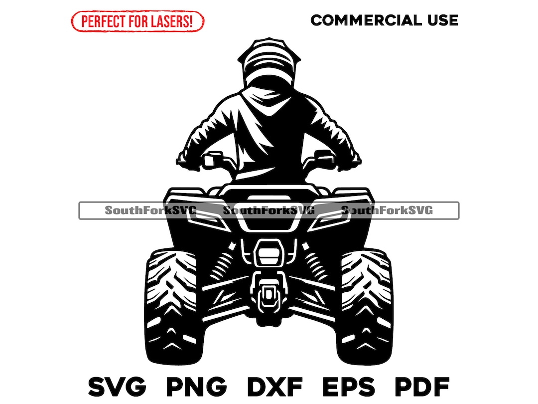 ATV Quad 4 Four Wheeler Svg Png Dxf Eps Pdf | Vector Graphic Design Cut ...