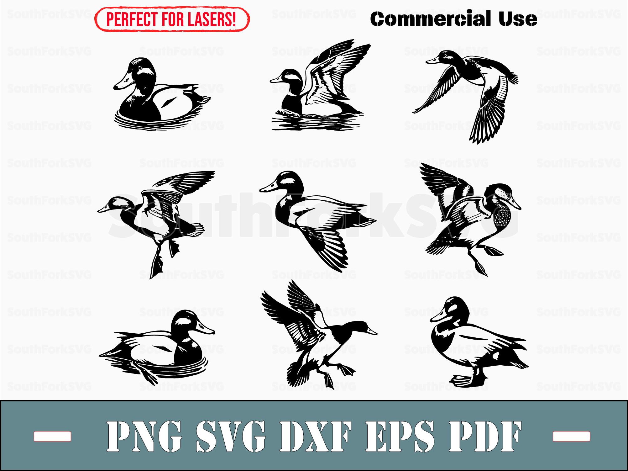 Simple Duck SVG Bundle Svg Png Dxf Eps Pdf | Vector Graphic Cut File ...
