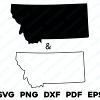 Montana Outline SVG Files, Montana Cut Files, United States of America ...