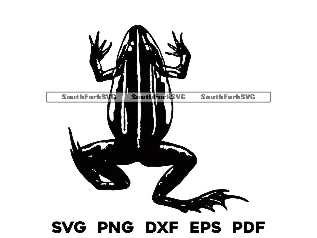 Frog Vector Design Svg Png Dxf Eps Pdf | Laser Engrave Cnc Cut Print ...