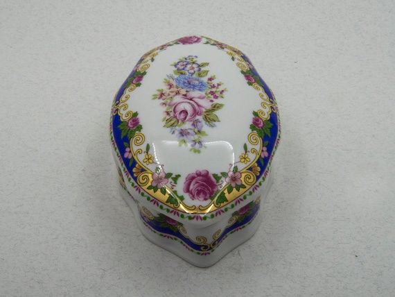 Beautiful antique Limoges porcelain jewelry box. fren… - Gem