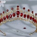 Crown / Tiara Princess / Queen Red Ruby Rhinestone - Etsy