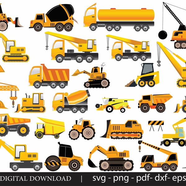 Dump Truck Clipart - Etsy