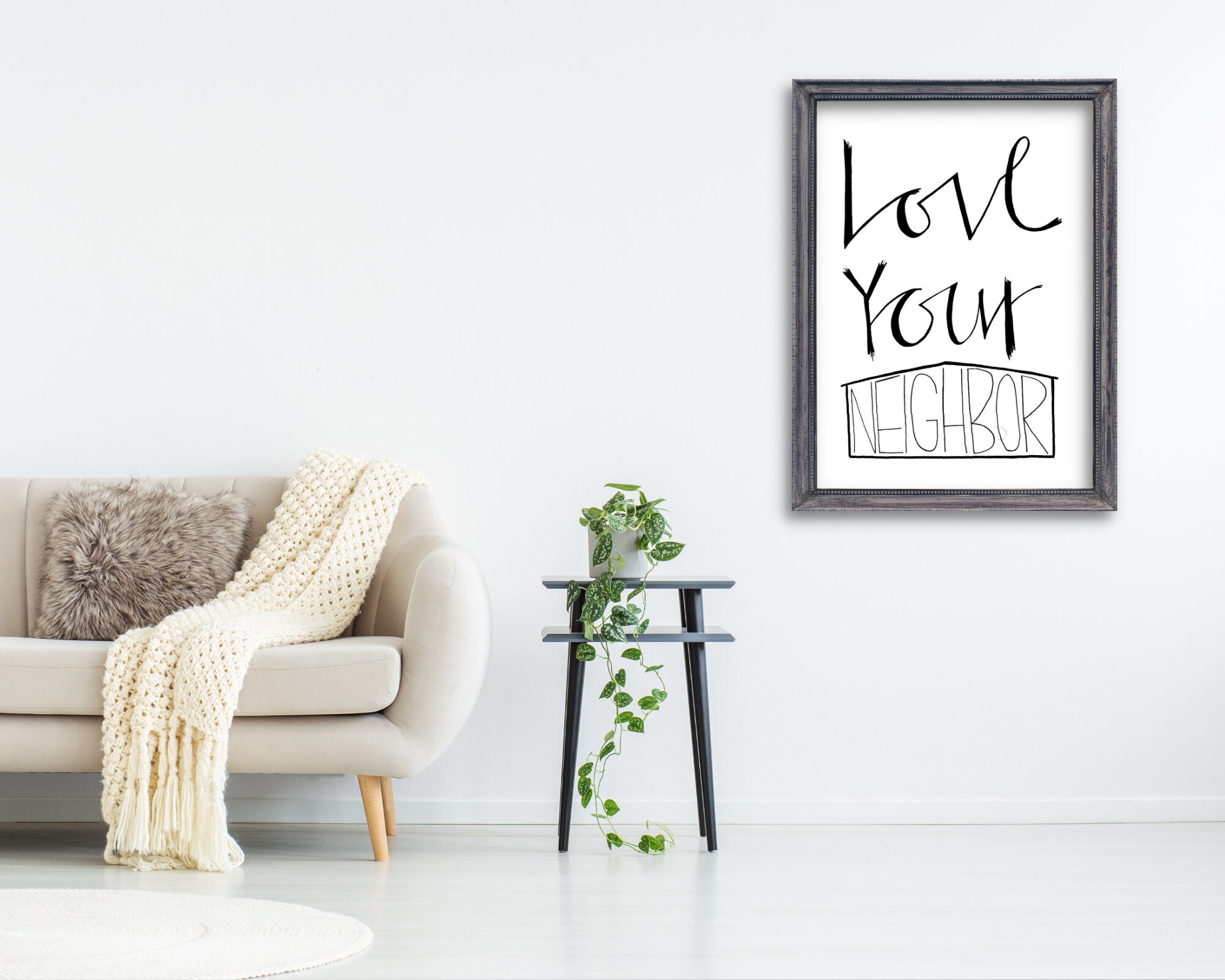 Love Your Neighbor Instant Printable | Matthew 22:39 | Digital Download ...