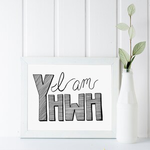 I Am YHWH (yahweh) Instant Printable | Digital Download | Wall Art ...