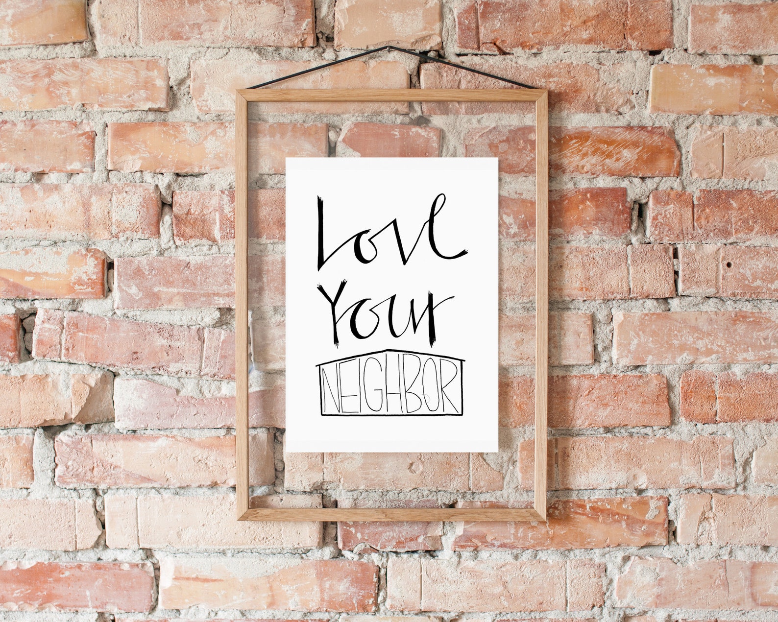 Love Your Neighbor Instant Printable | Matthew 22:39 | Digital Download ...