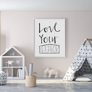 Love Your Neighbor Instant Printable | Matthew 22:39 | Digital Download ...