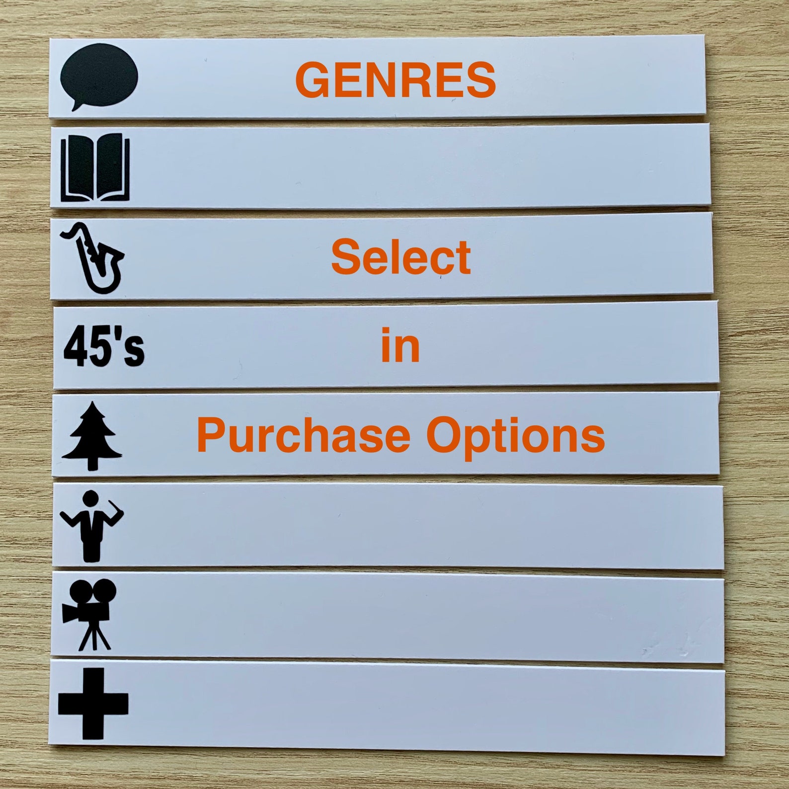 Alphabet Dividers for Cds Full Set A-Z & Plus Genre Option - Etsy