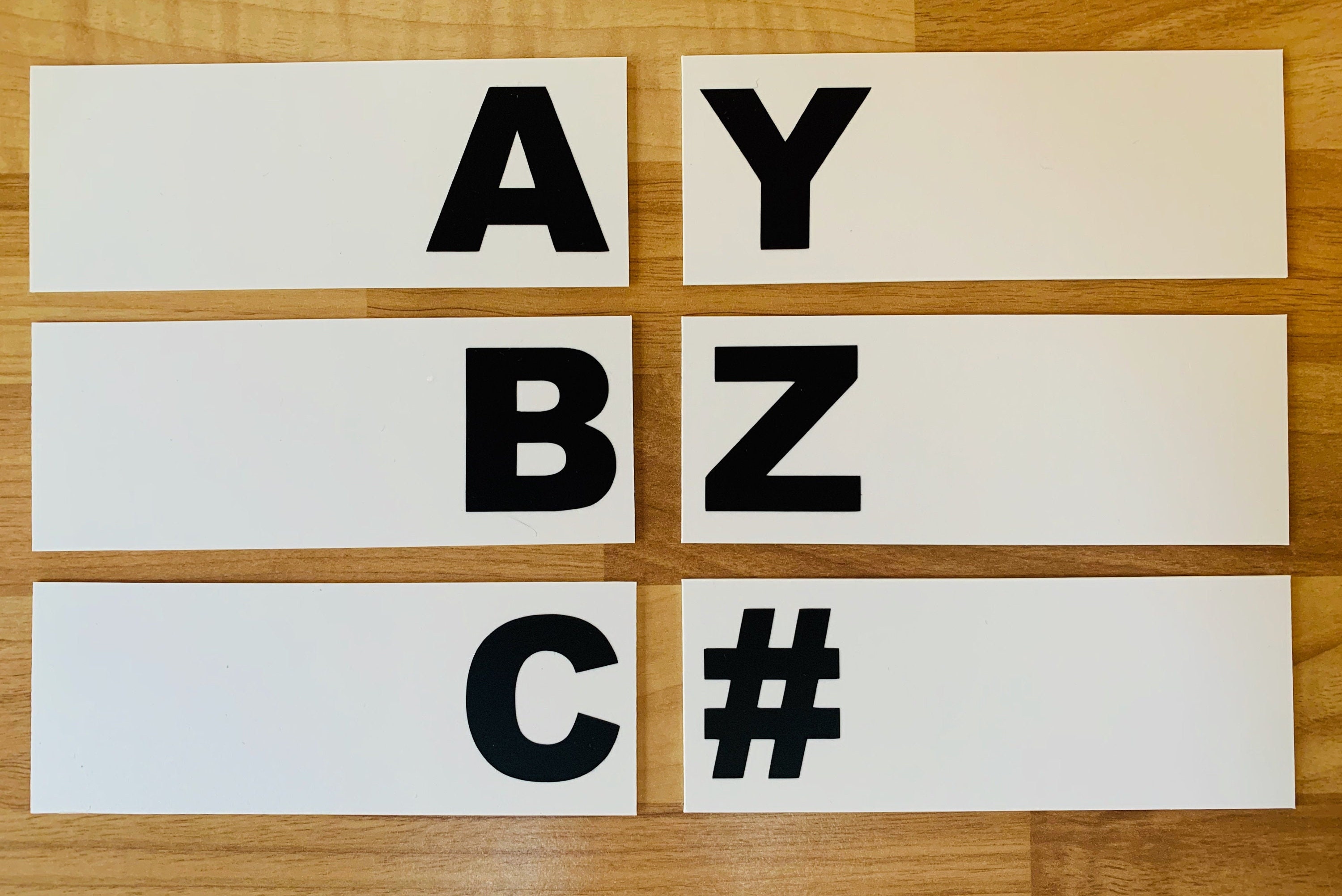 Short Alphabet Dividers for Vinyl/cd/books/dvd/blu-ray - (full Set A-Z ...