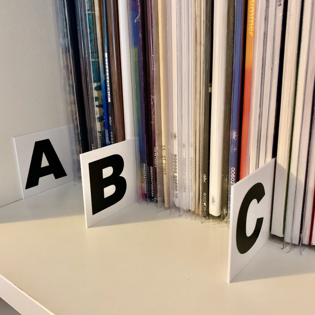 Short Alphabet Dividers for Vinyl/cd/books/dvd/blu-ray - (full Set A-Z ...