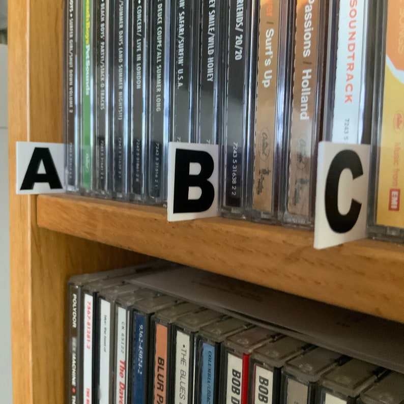 Alphabet Dividers for Cds - Full Set A-Z & # Plus Genre Option - Etsy