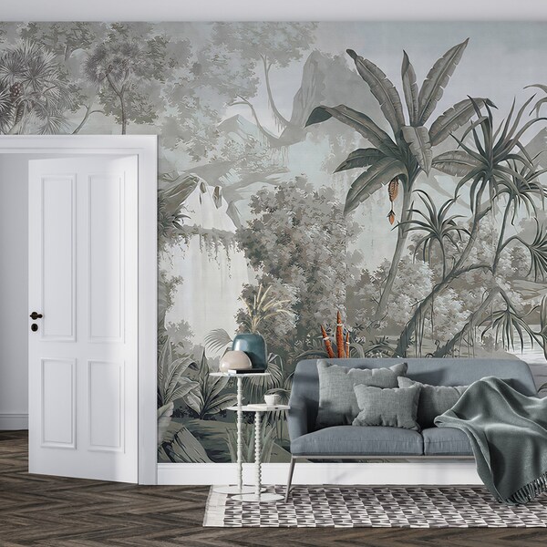 Tropical Wall Mural - Etsy