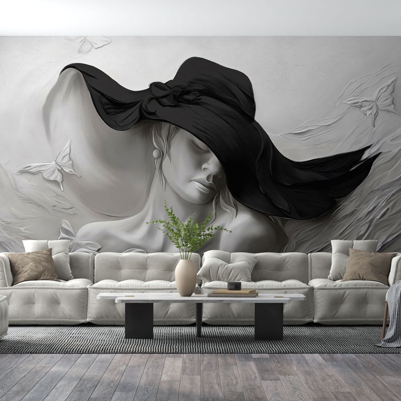 Wallpaper Mural 3d - Etsy