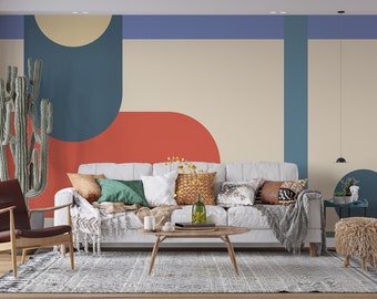 Retro Wall Mural - Etsy