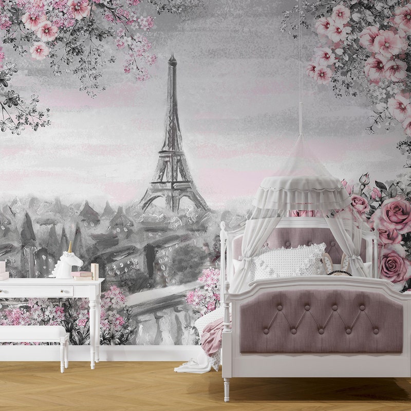 Paris Wall Mural - Etsy