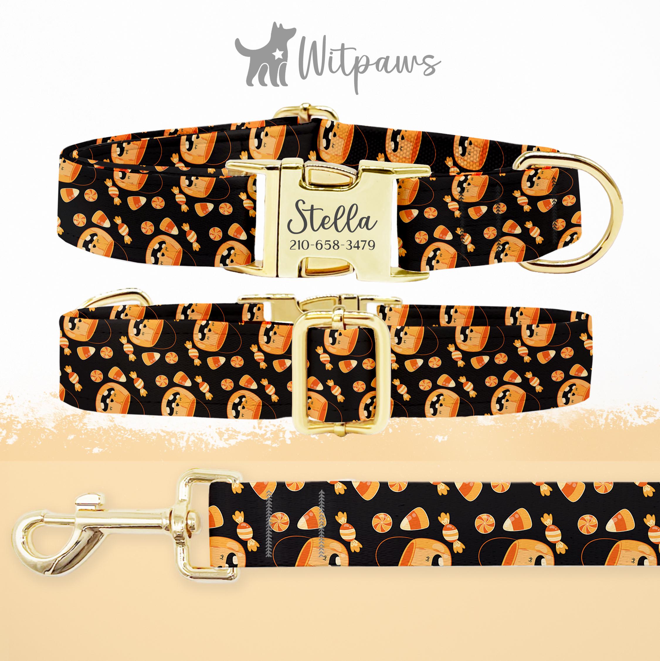 Personalized Dog Collar, Customized Engraved Metal Buckle, Dog Collar ...