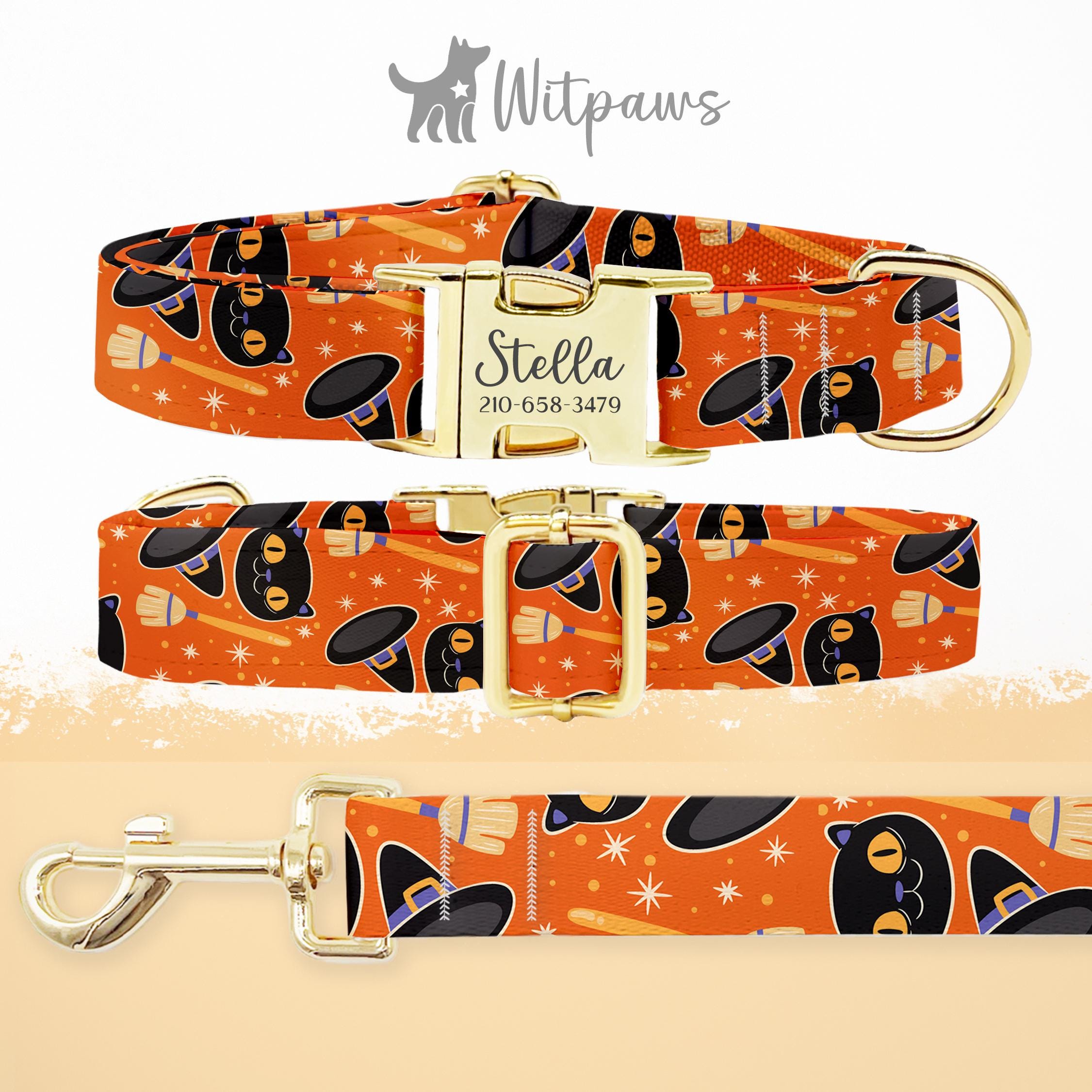 Personalized Dog Collar, Customized Engraved Metal Buckle, Dog Collar ...