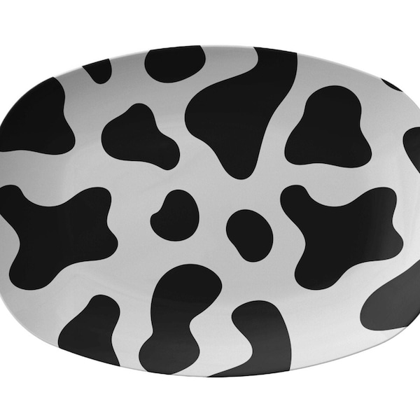 Cow Print Dinnerware Set - Etsy