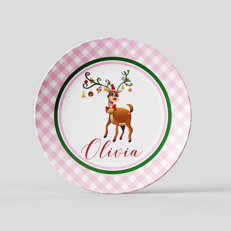 Santa Plate - Etsy