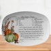Fall Handwritten Recipe Platter, Personalized Handwriting Recipe Card ...