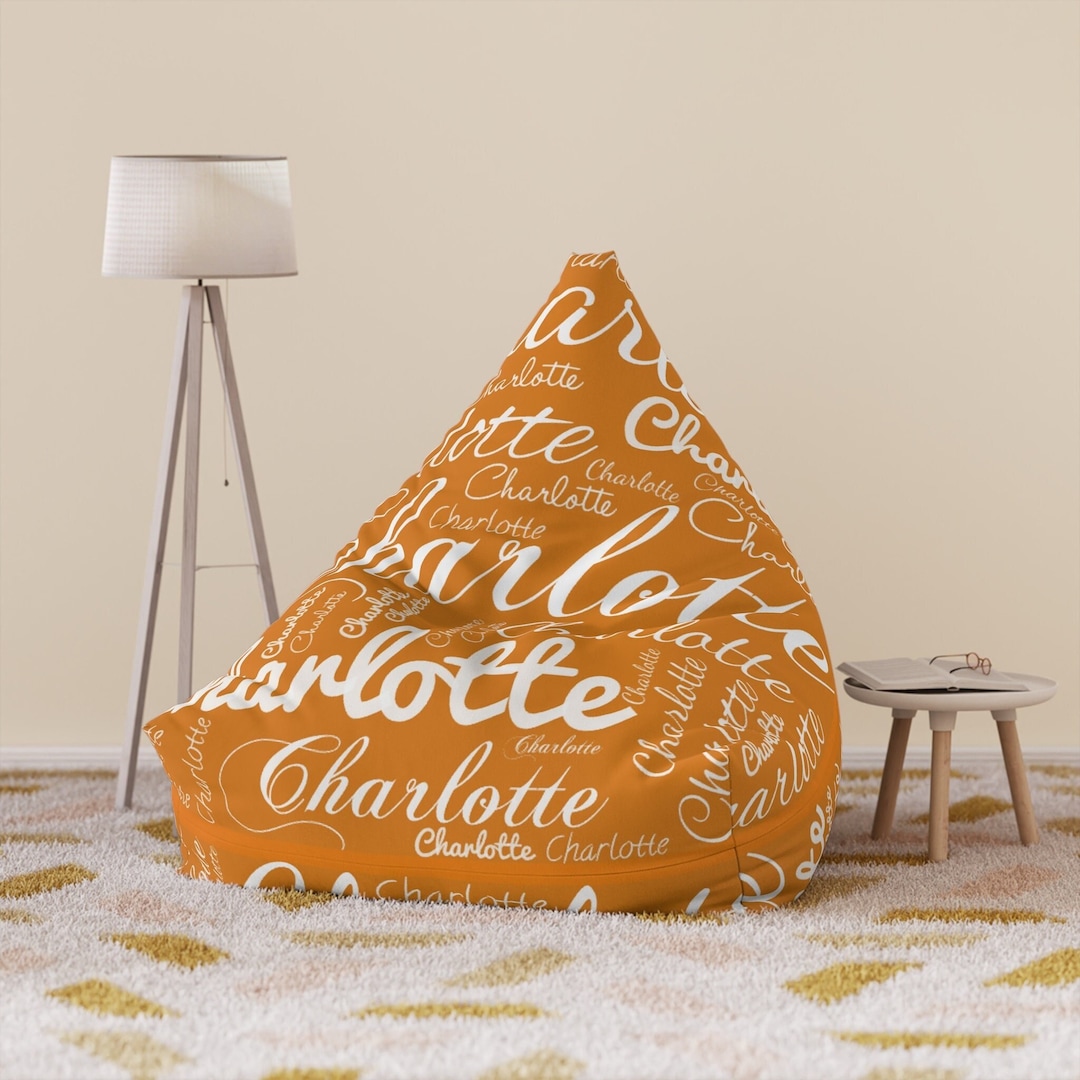 Personalized Name Bean Bag Chair Cover for Kids and Adults, 20 Color ...