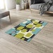 Retro Mid Century Modern Area Rugs, MCM Teal, Lime Green, Gray, Cream ...