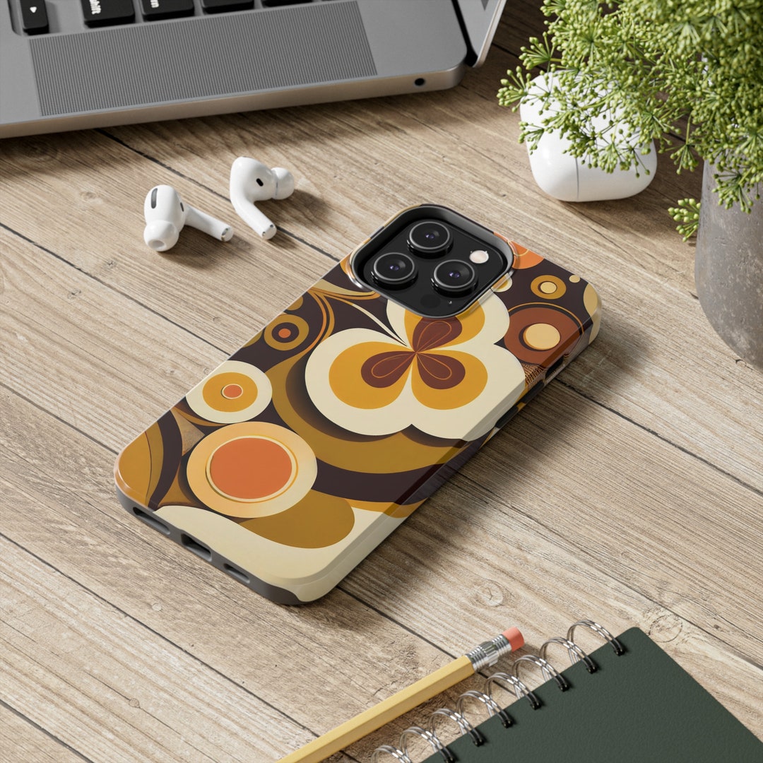 Groovy 60s MCM Retro Hippie Flower Power Tough Phone Case Compatible ...