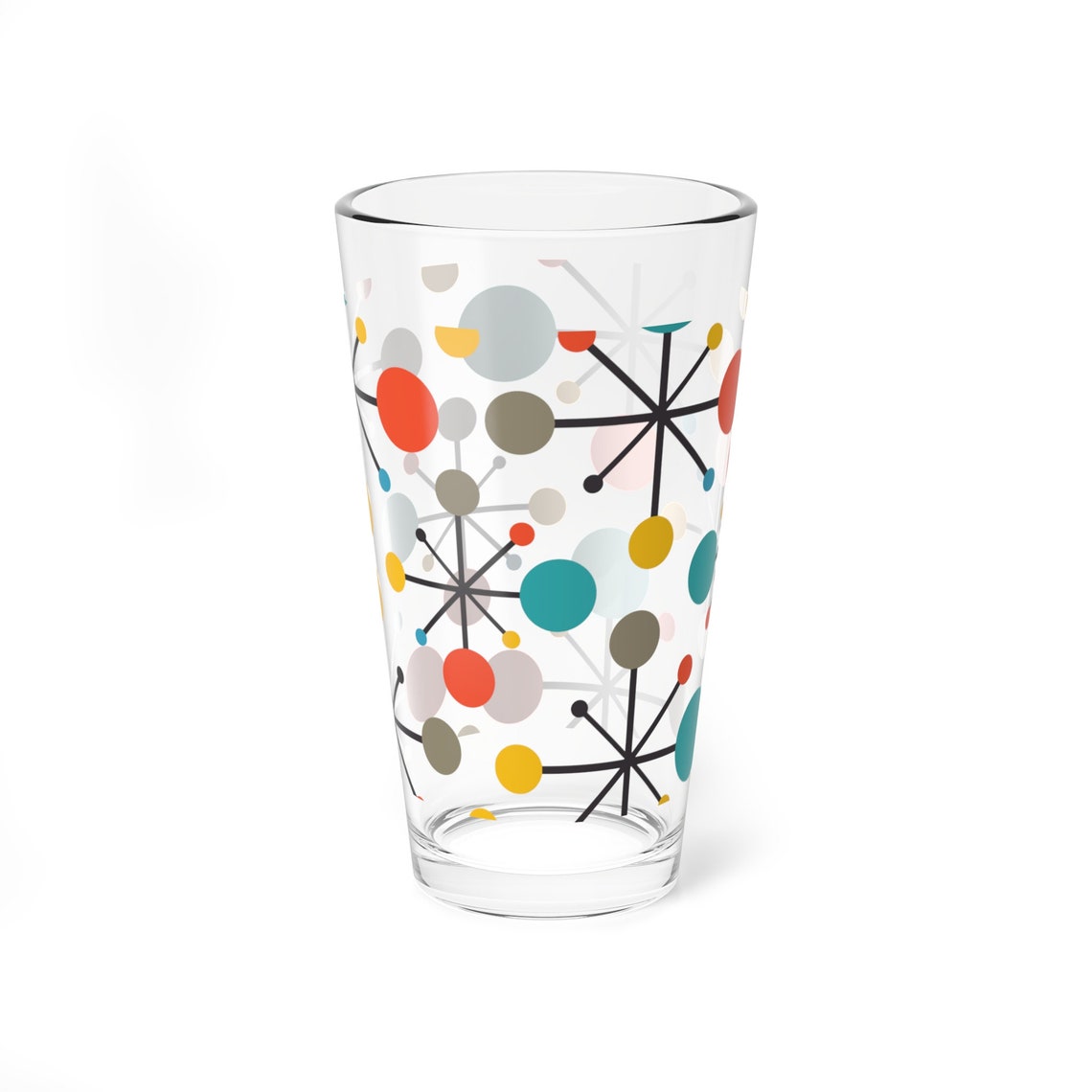 Retro Atomic Barware, Mid Century Modern Cocktail, Mixing, Shaker, Pint ...
