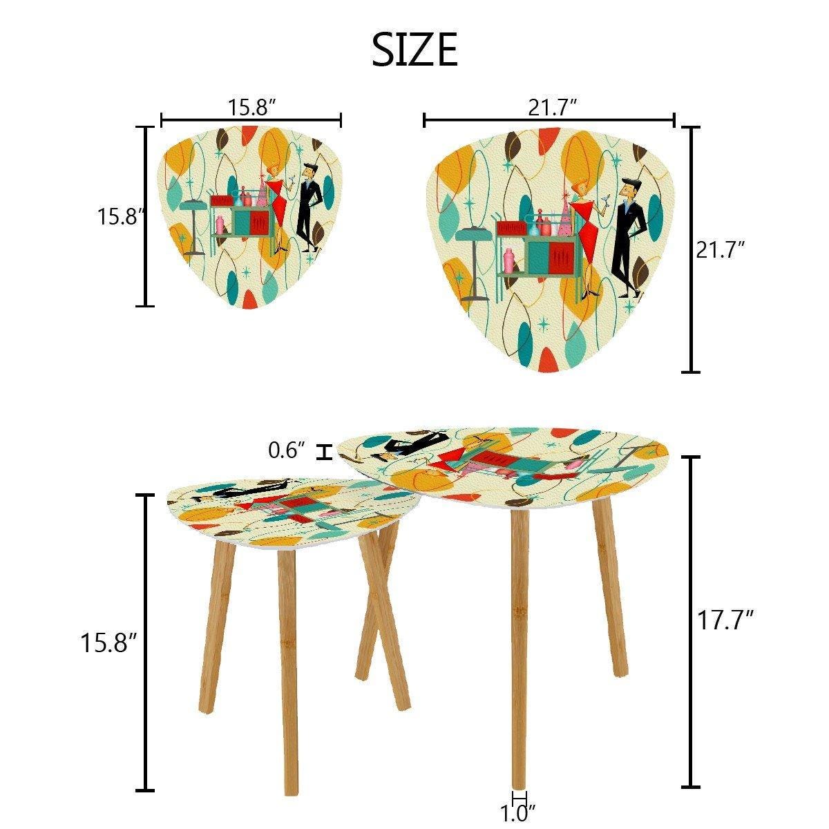 Atomic Age Bar Lounge Design Nesting Tables, Mid Century Modern ...
