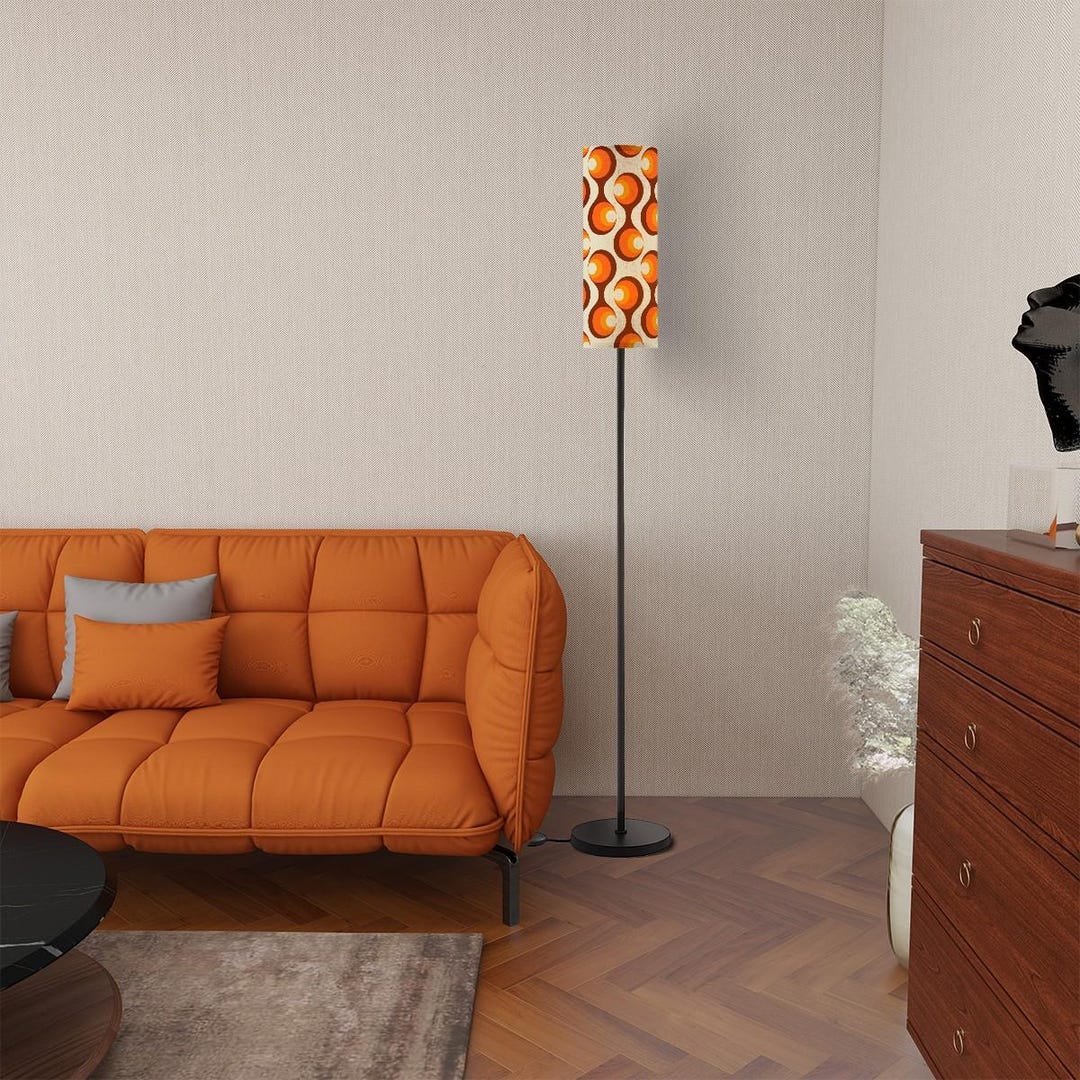 Retro Orbs Mid Century Modern Floor Lamp, Vintage 60s Geometric Accent ...