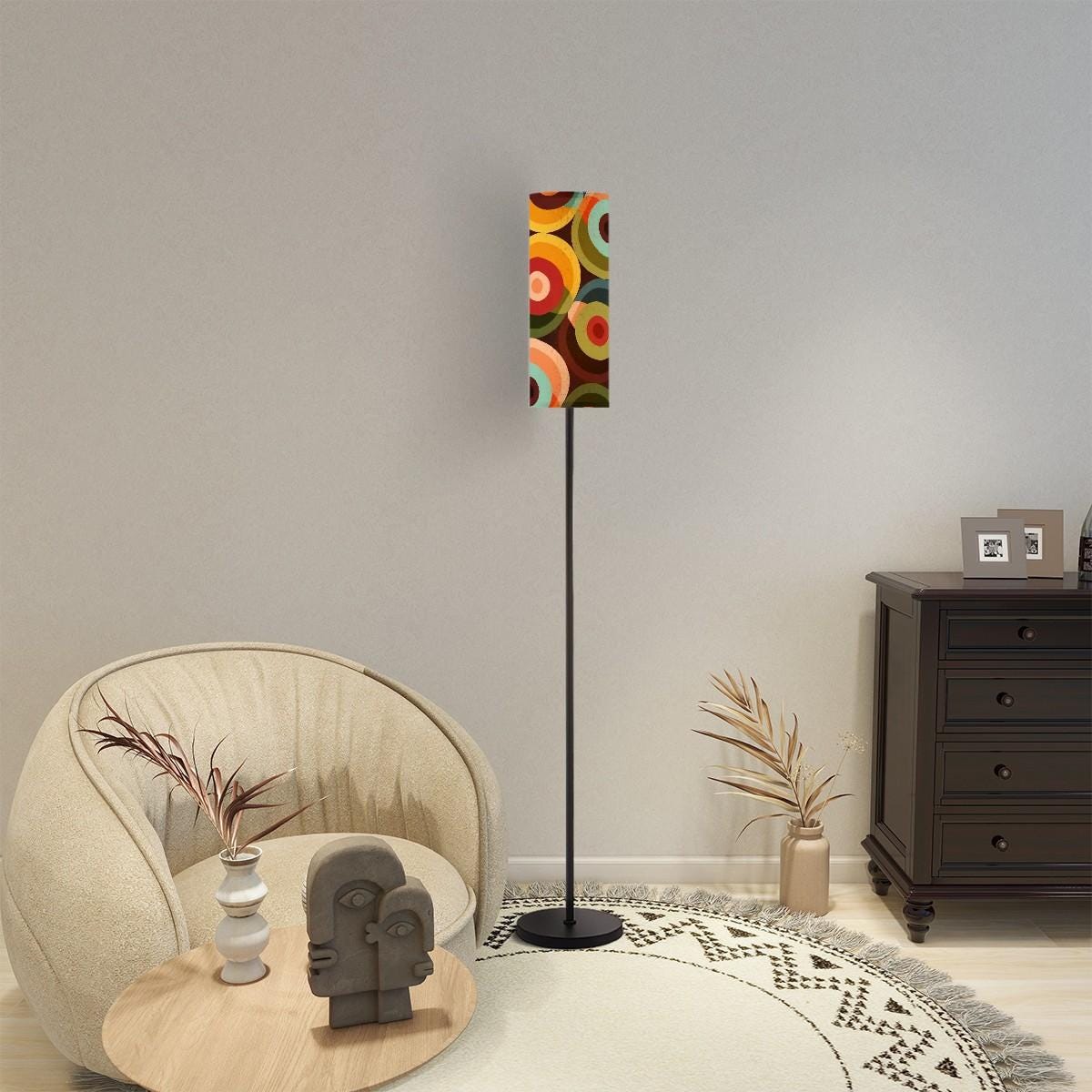 Retro Groovy Orbs Standing Lamp, Mid Century Modern Abstract Lighting ...