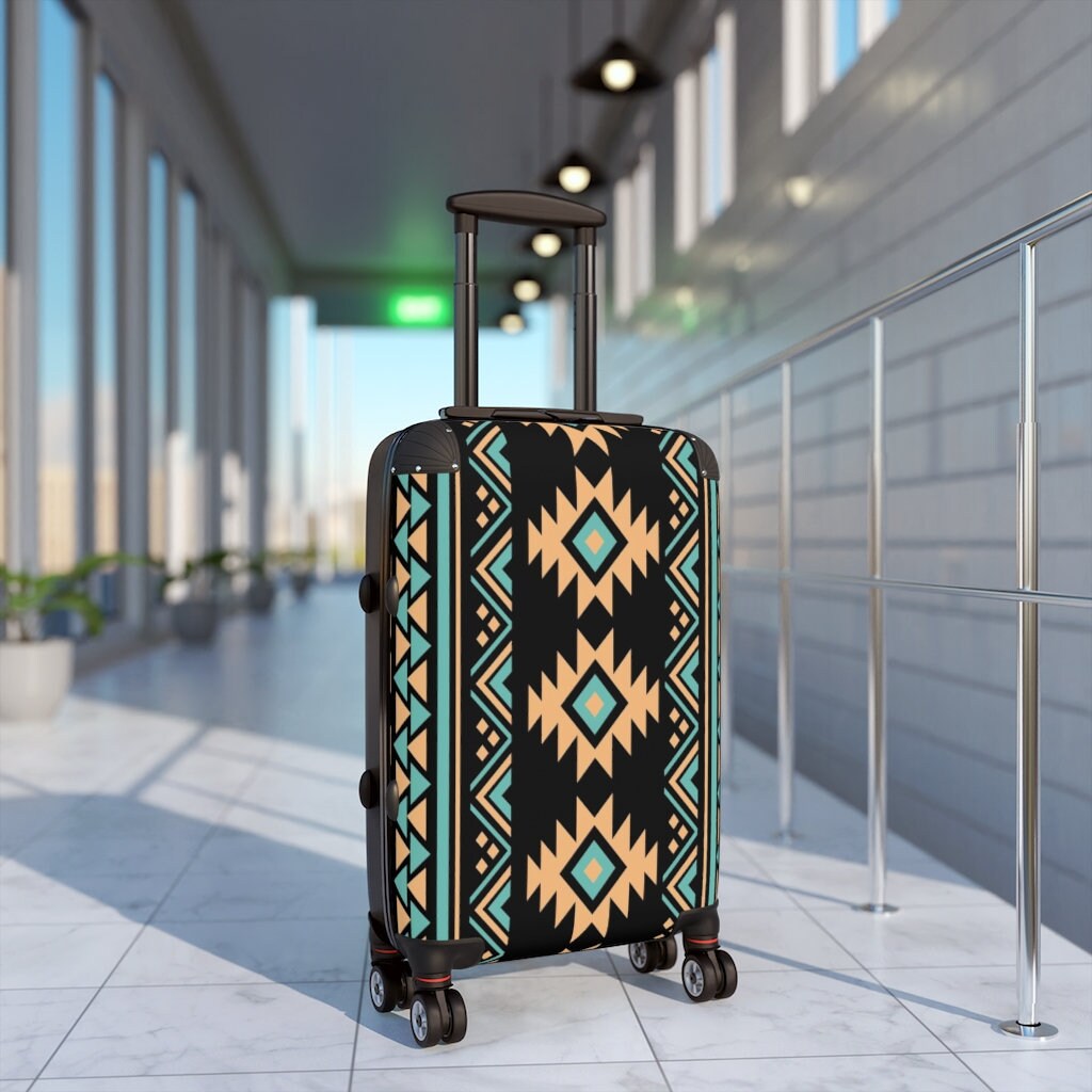 Suitcase Set in Native American Southwestern Design, Custom Designed ...