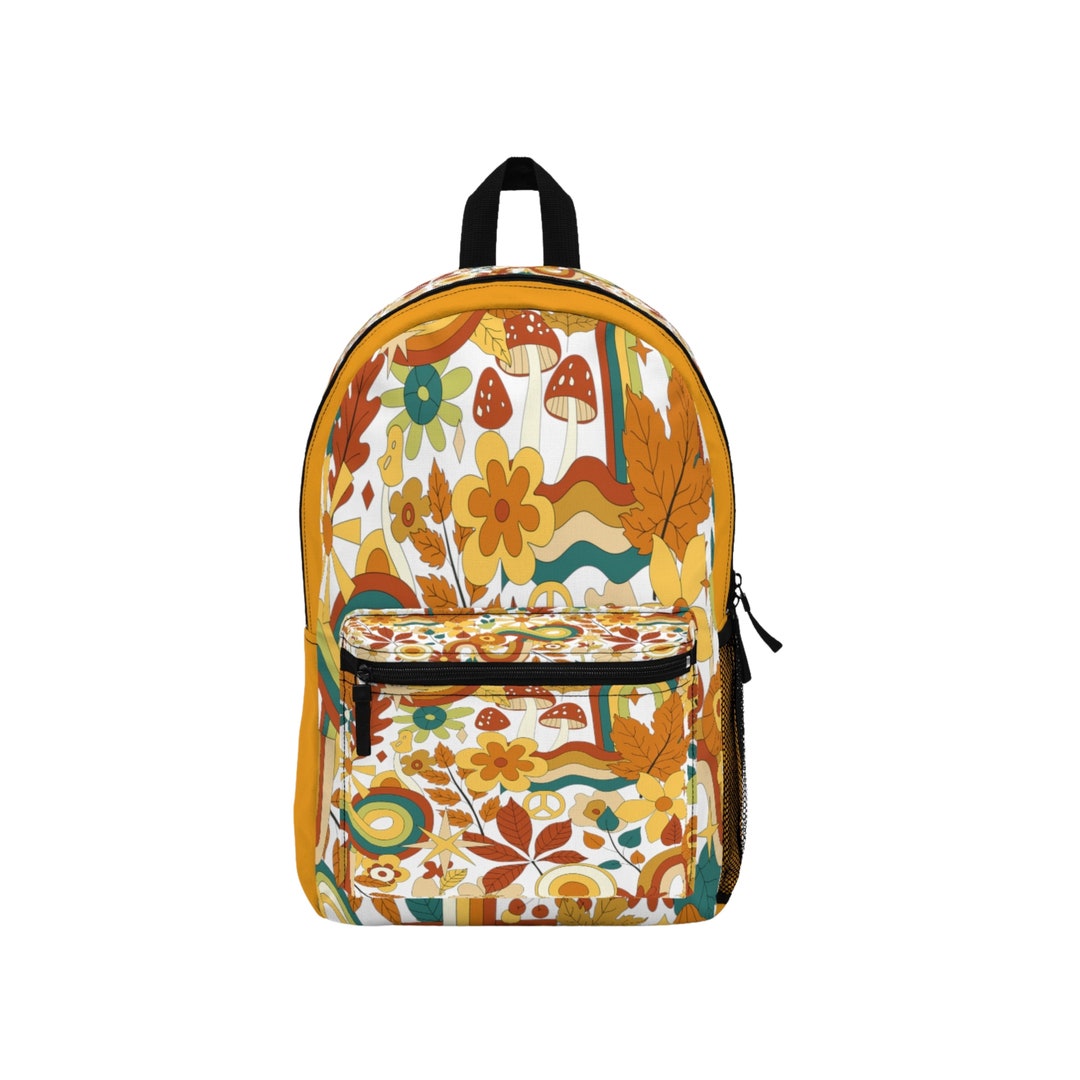 70s Groovy Hippie Retro Back to School Backpack for Kids, Teens ...