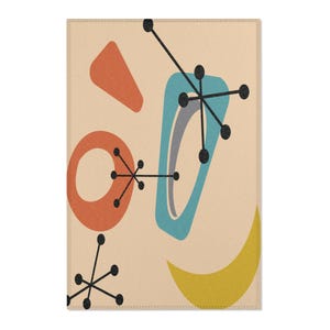 Mid Century Modern Retro Atomic Starburst Area Rugs - Etsy