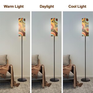 Retro Groovy Orbs Standing Lamp Shade, Mid Century Modern, Abstract 70s ...