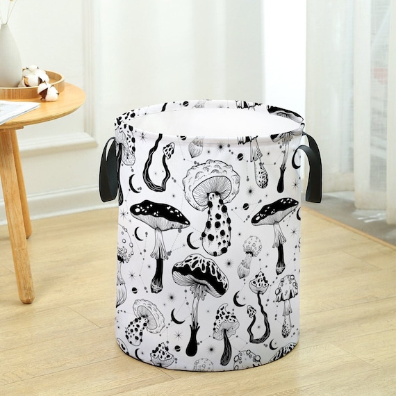 Mystical Mushroom Cottagecore Laundry Basket Hippie Groovy - Etsy