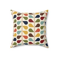 Retro Pattern Pillow Case, Mid Century Modern Geometric Pillow Cover ...