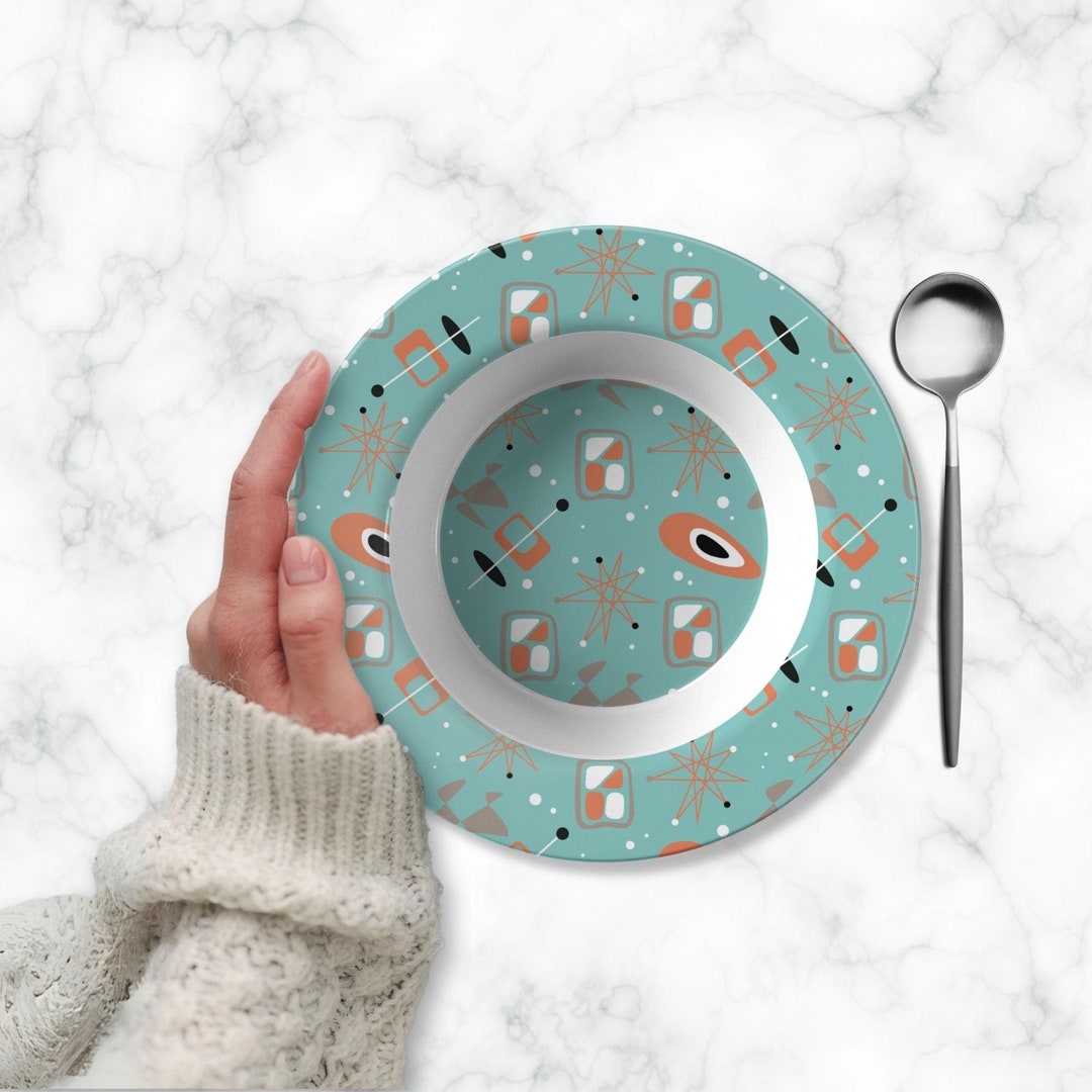 Sputnik Atomic Starburst Bowl, Mid Century Modern Space Age Dinnerware ...