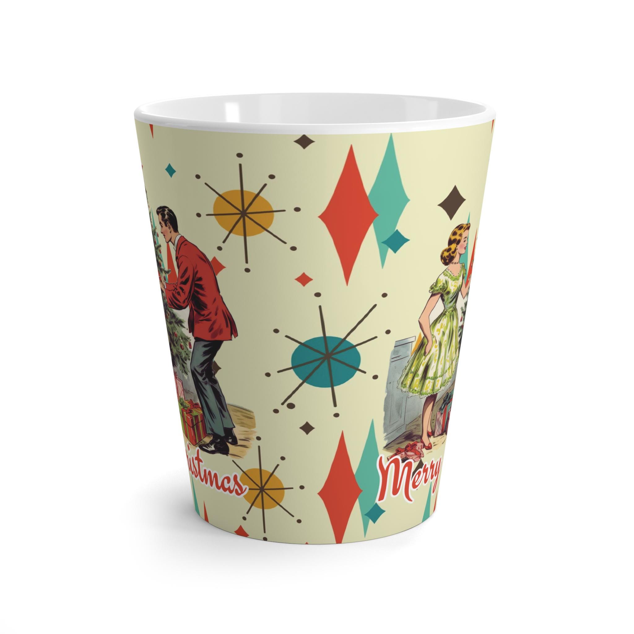 Retro Vintage 50s Franciscan Diamond Starburst Latte Mug, Kitsch ...