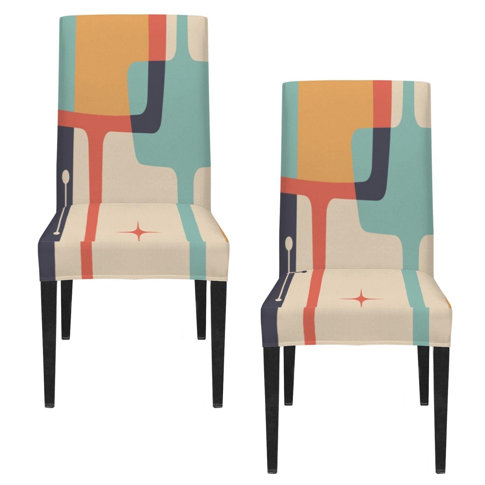 Mid Century Modern Geometric Dining Chair Covers - Etsy