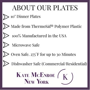 Dinner Plates in Black and White Cow Print, Custom Designed Farmhouse ...