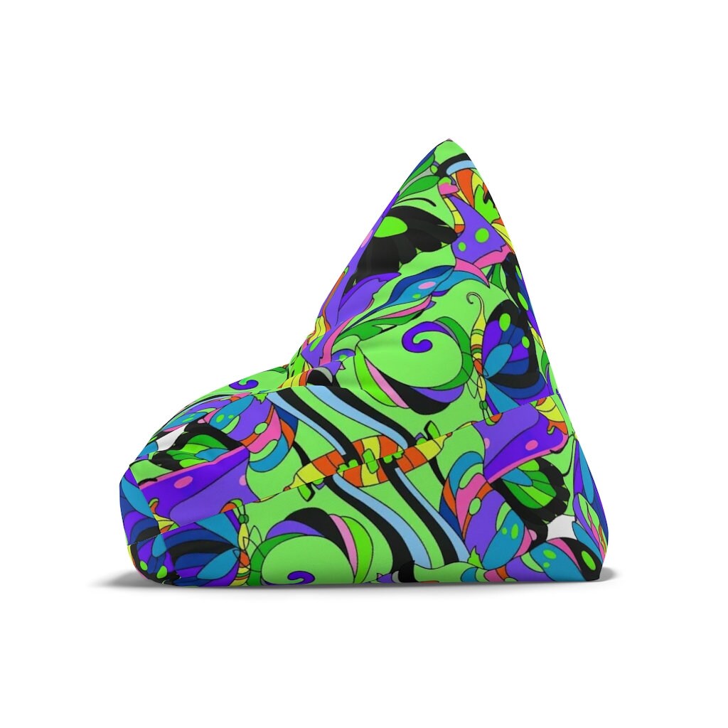 70s Magic Mushroom Bean Bag Chair Cover Mid Century Modern - Etsy