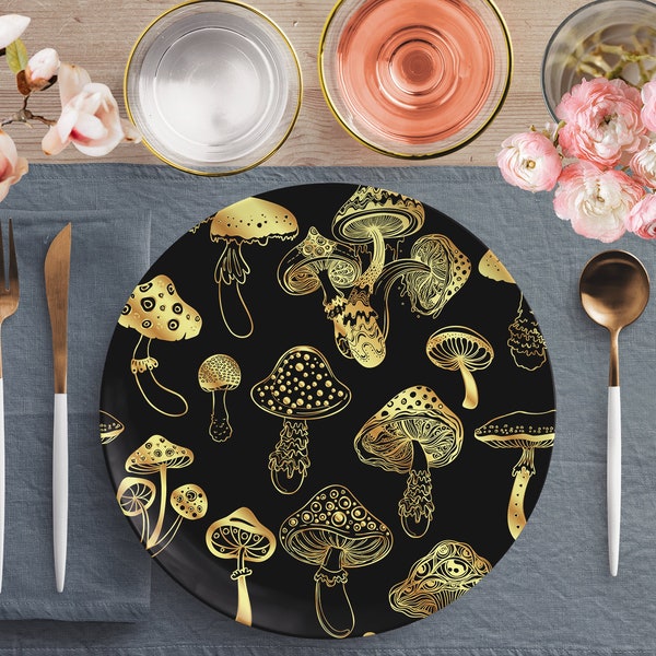 Mushroom Dinner Plates - Etsy