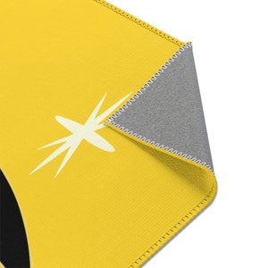 Atomic Cat Area Rug, Mid Century Modern Starburst, Retro Living Room ...