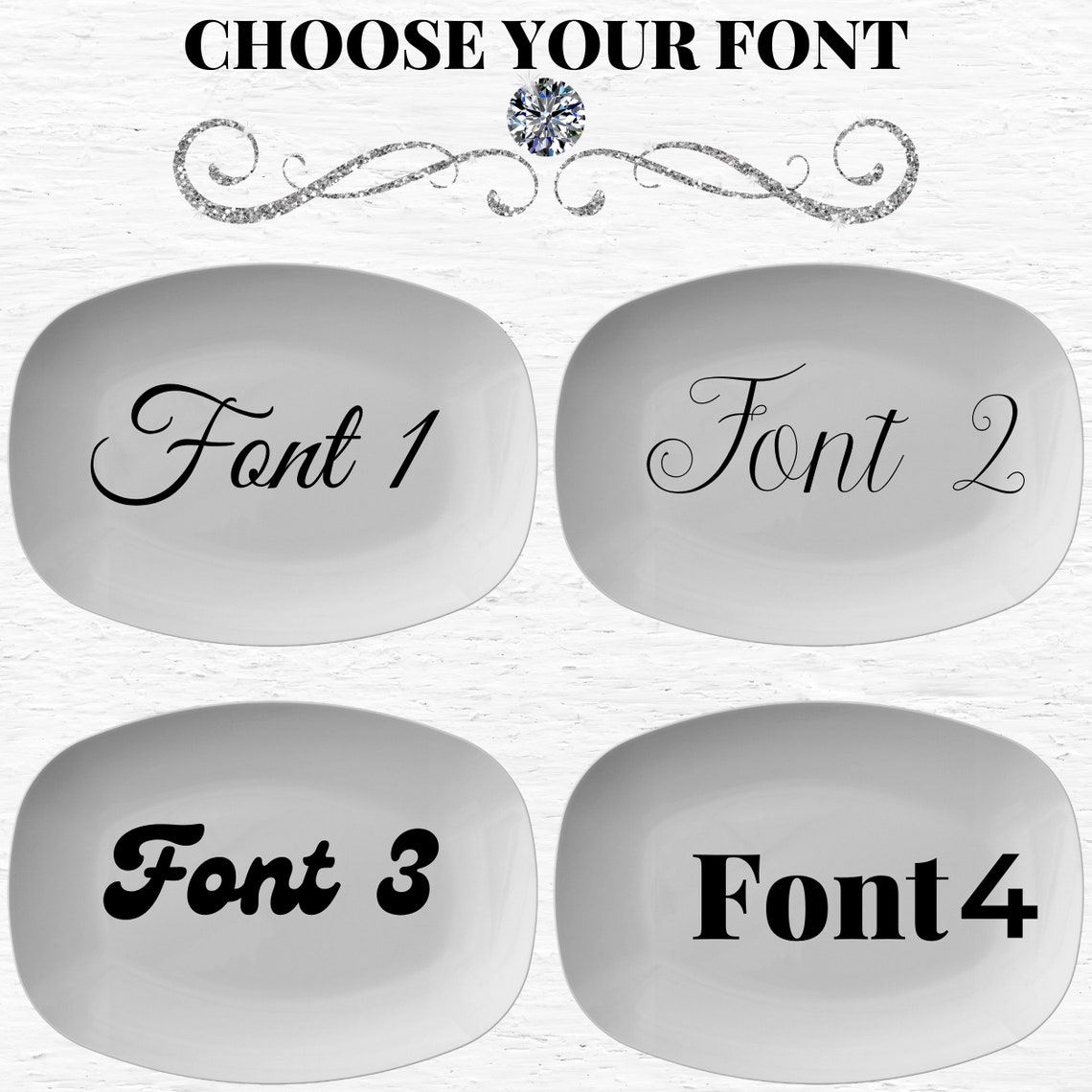 Custom & Personalized Platter Add Your Own Text Photo Logo - Etsy