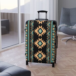 Suitcase Set in Native American Southwestern Design, Custom Designed ...