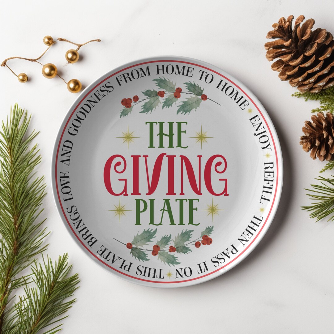 The Giving Plate, Circle of Giving Holiday, Thanksgiving Christmas ...